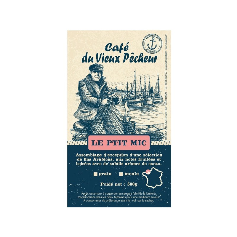 Coffee recharging Pit MIC 500g - Café du Vieux fisherman